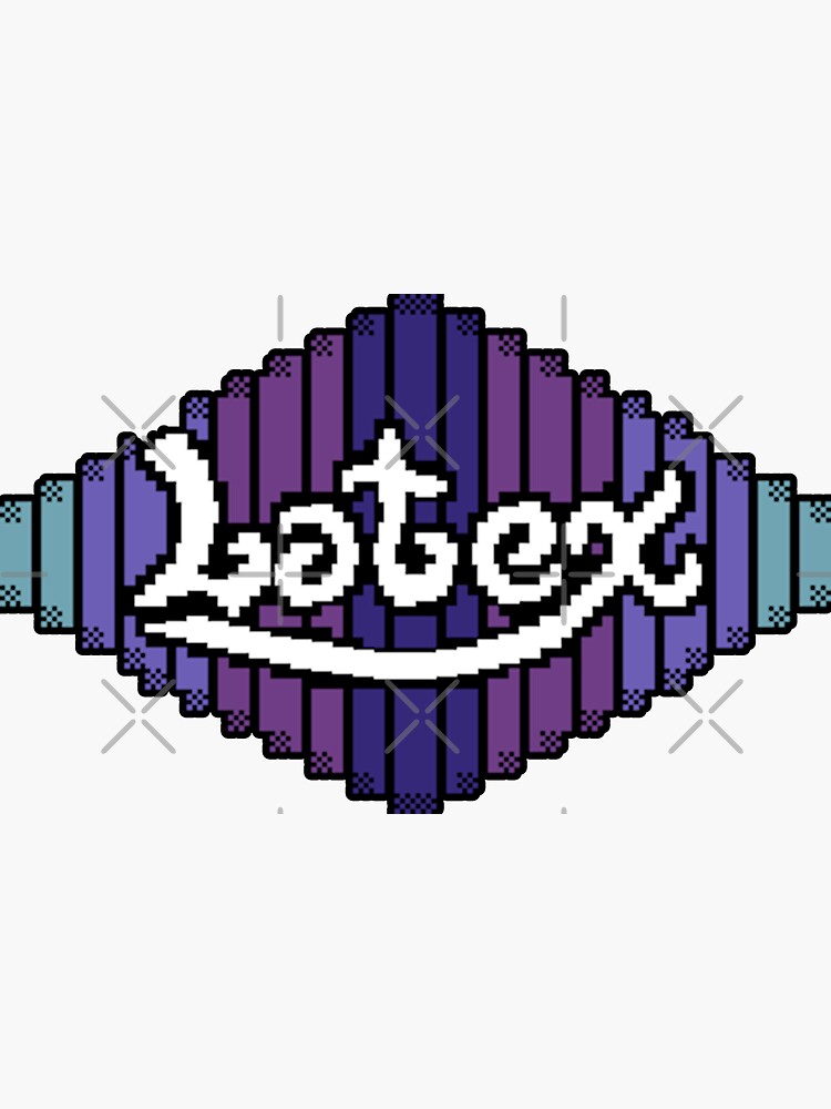 "Latex logo" Sticker by creepltx | Redbubble