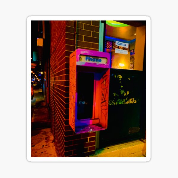 "Telephone Booth" Sticker by Infyric | Redbubble