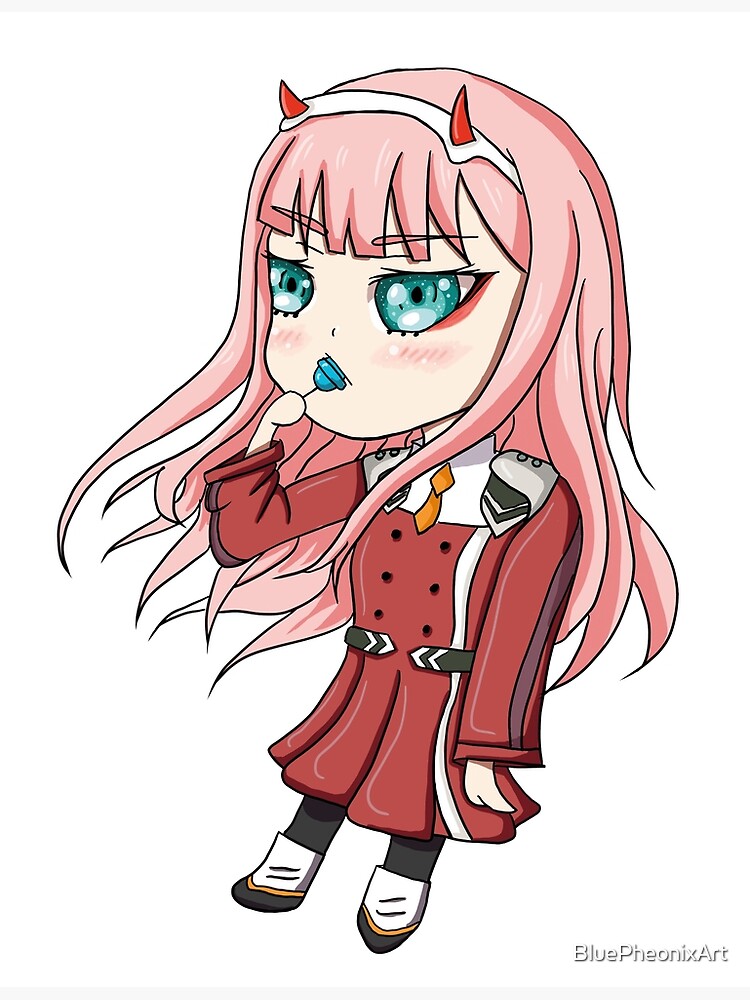 Póster «Zero Two chibi» de BluePheonixArt | Redbubble