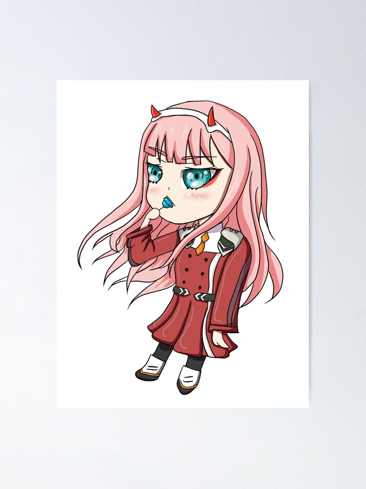 Póster «Zero Two chibi» de BluePheonixArt | Redbubble