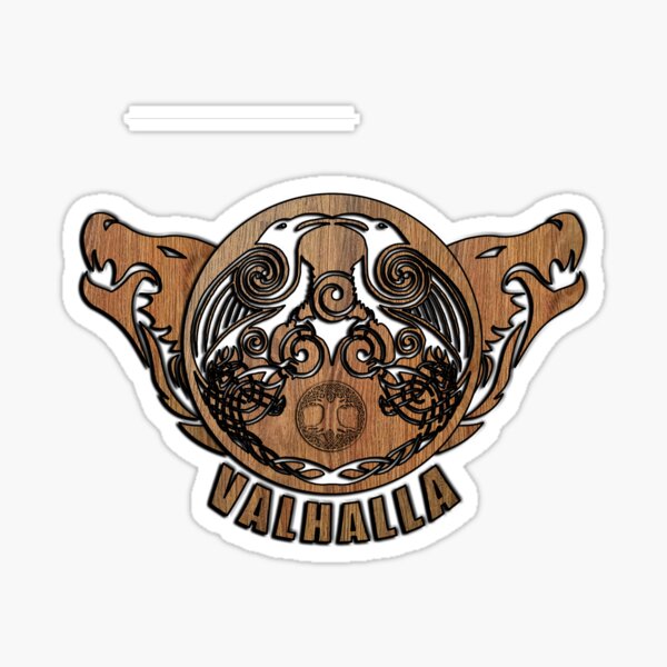 Valhalla Viking Logo Stickers | Redbubble