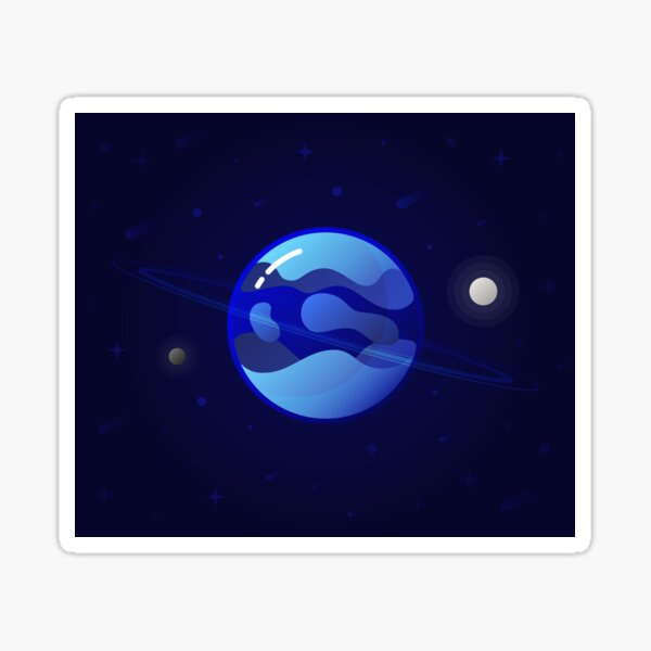 "Neptune Lava Lamp" Sticker for Sale by Prisma-Graph | Redbubble