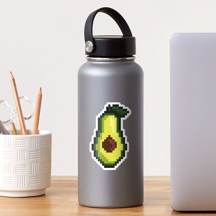 Pegatina «Diseño de aguacate de Minecraft» de avocadopocket | Redbubble