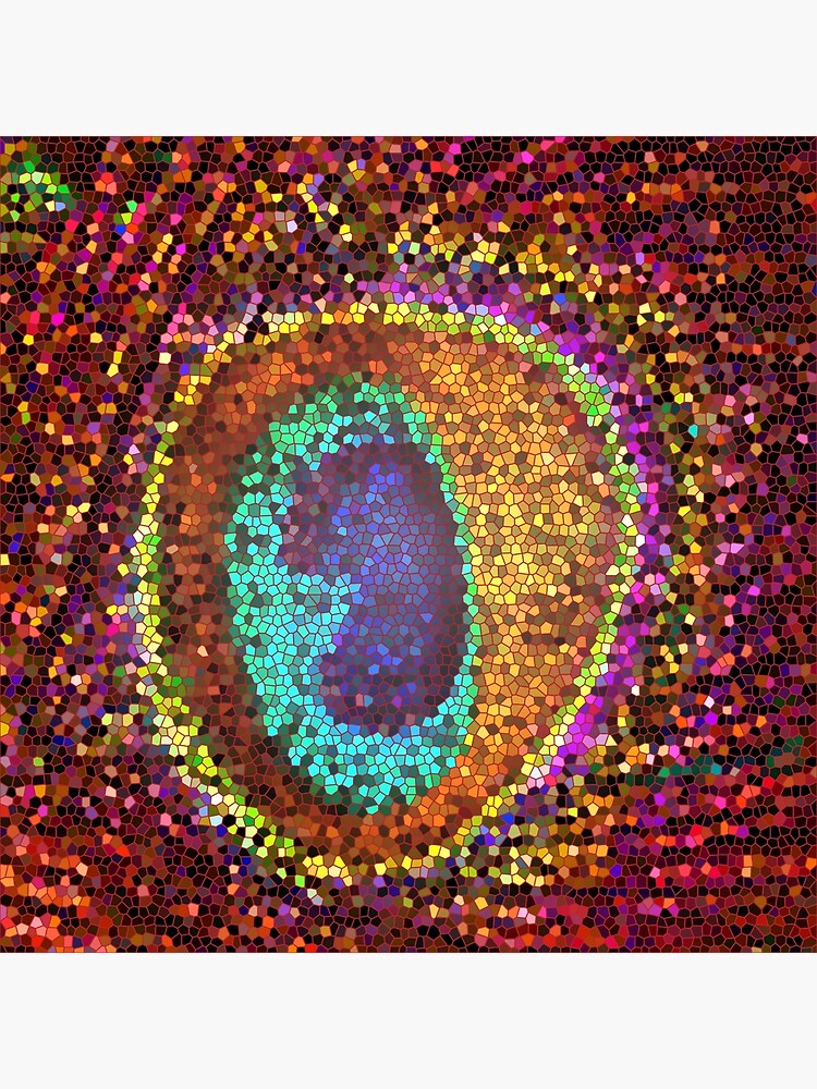 "Abstract Peacock Feather Pixel Mosaic Design" Art Print for Sale by ...