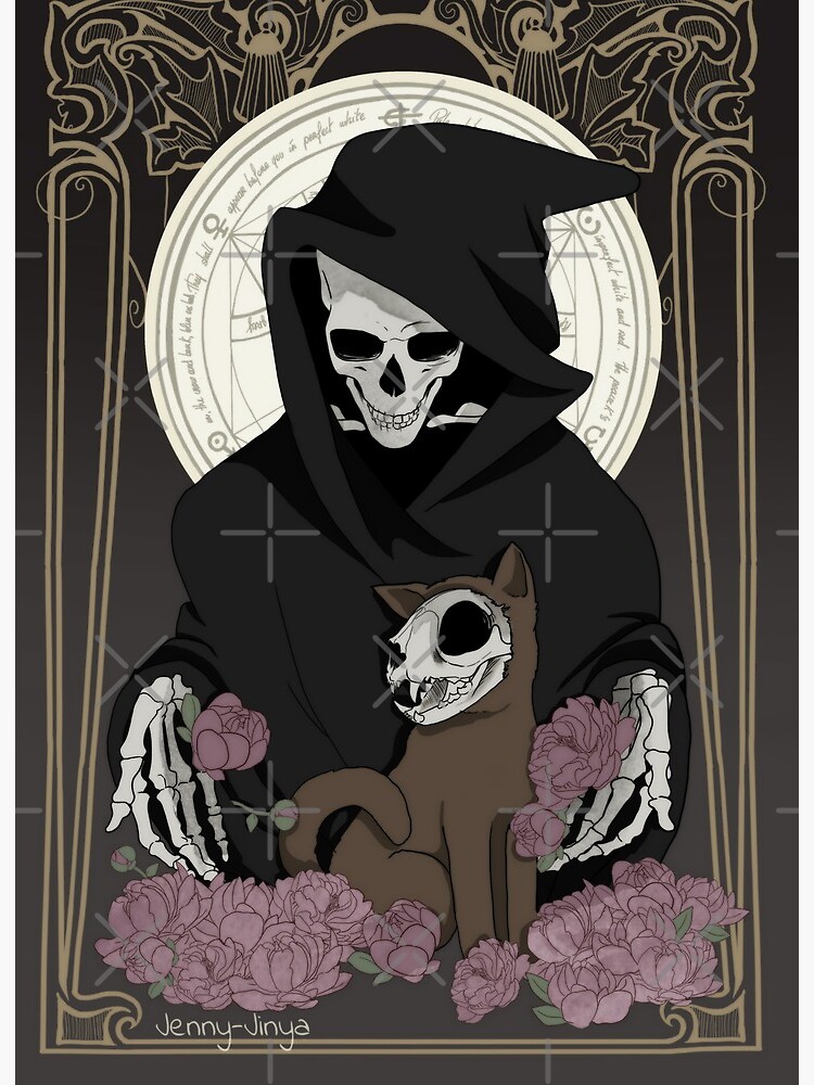 "Loving Reaper" Art Board Print for Sale by JennyJinya | Redbubble