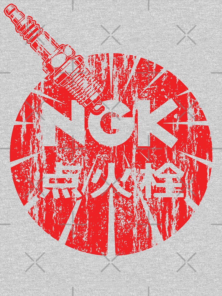 "Distressed Retro NGK Logo" T-shirt for Sale by tanyarose | Redbubble ...