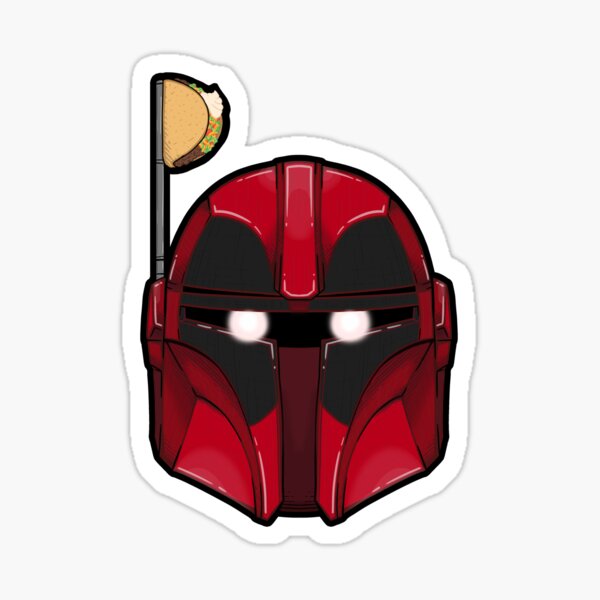 "Mando with a Mouth" Sticker by ZenZombie | Redbubble