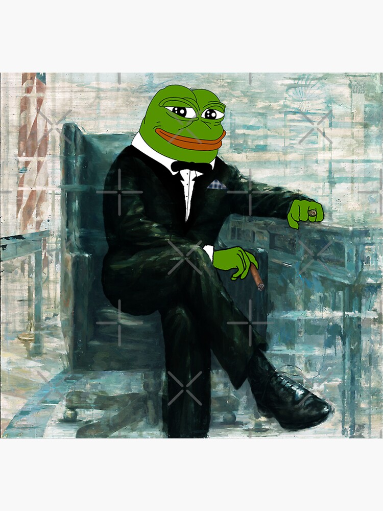 "Business Pepe" Sticker for Sale by HangLooseDraft | Redbubble