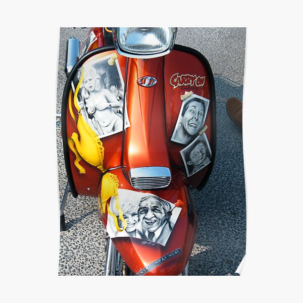 "Carry On Scootering ? ?" Poster by TREVOR34 | Redbubble