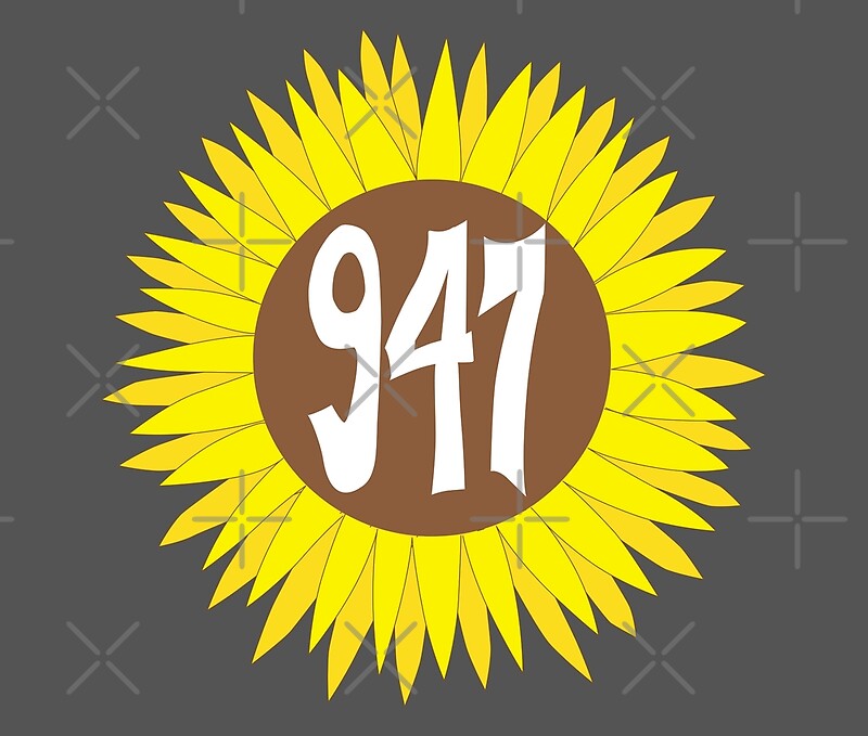 "Hand Drawn Michigan Sunflower 947 Area Code" by itsrturn | Redbubble