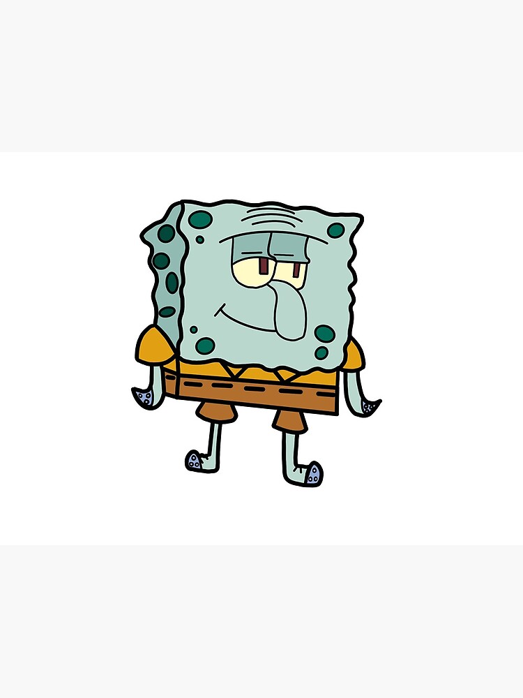 "Squidward and Spongebob’s child drawing" Art Print for Sale by skakani ...