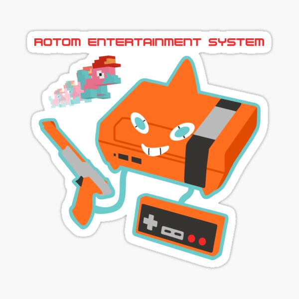 "Rotom Entertainment System " Sticker for Sale by UncleCrunch | Redbubble