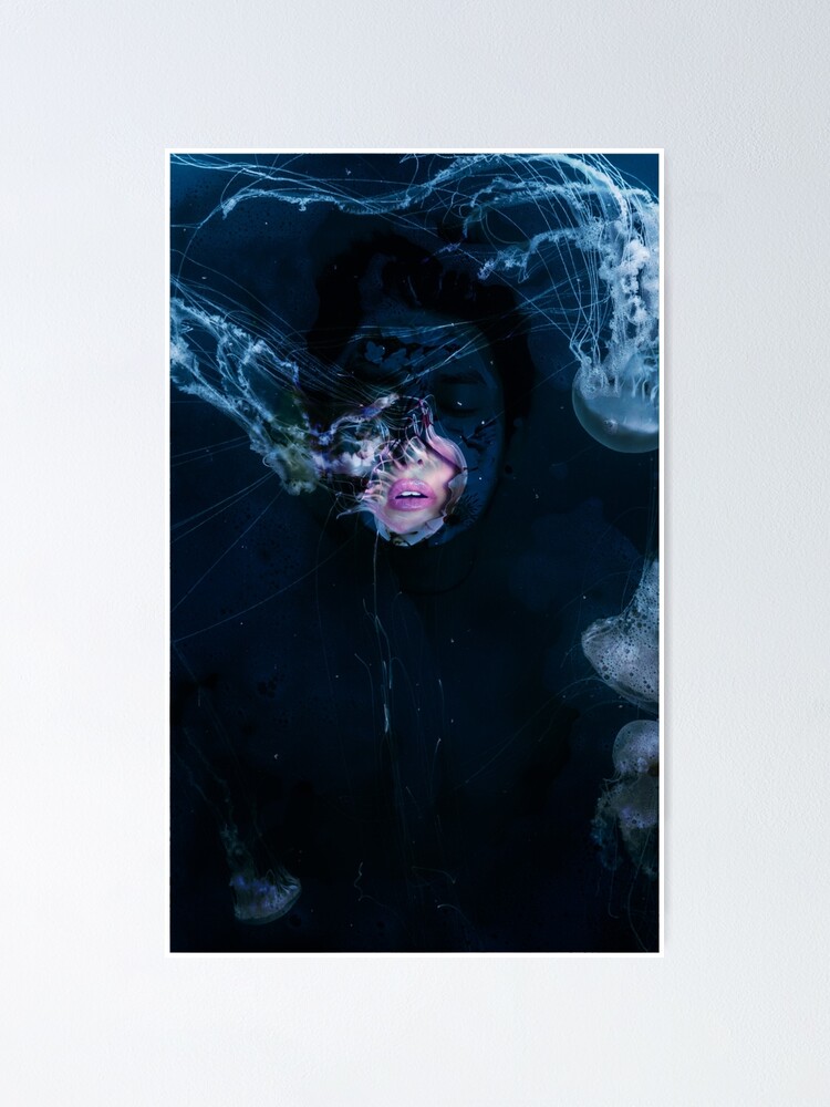 "Drowning, digital collage. " Poster by blissnayler | Redbubble