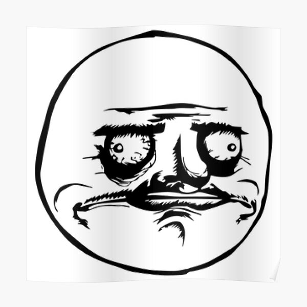 "big head meme" Poster for Sale by spicymint | Redbubble