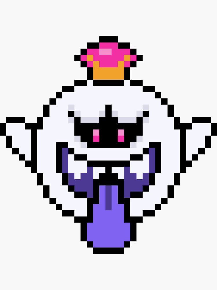 "Pixel King Boo" Sticker by ImpishMATT | Redbubble