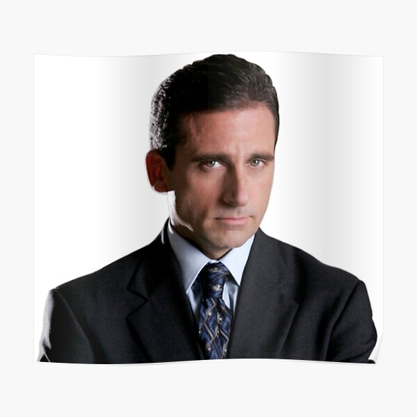 Michael Scott Funny Face Posters | Redbubble