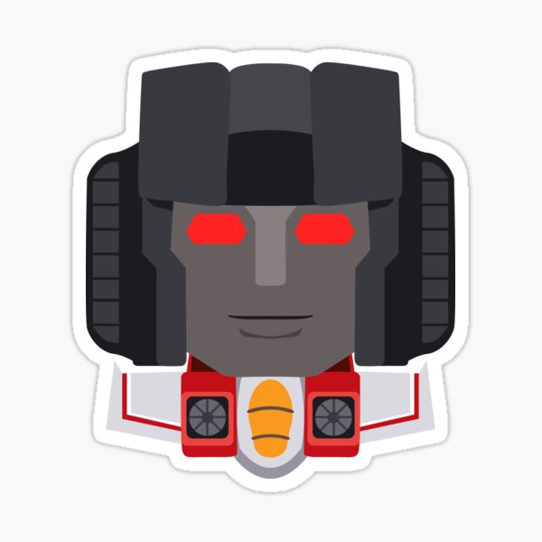 "Starscream Face" Sticker for Sale by UncleCrunch | Redbubble