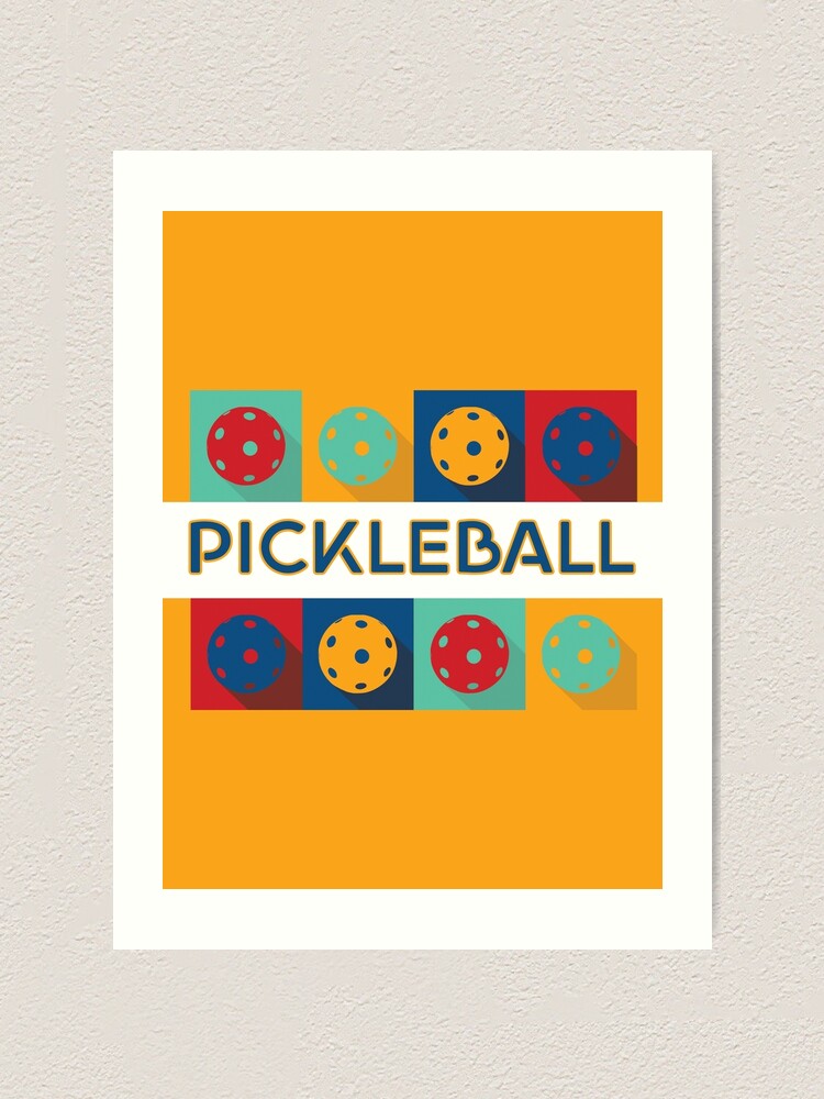 "Pickleball - loose pickleball balls pattern (pantone 2020)" Art Print ...