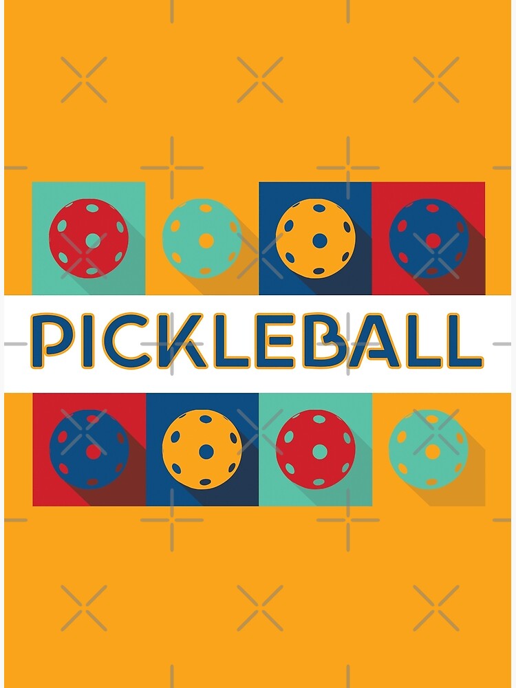 "Pickleball - loose pickleball balls pattern (pantone 2020)" Art Print ...