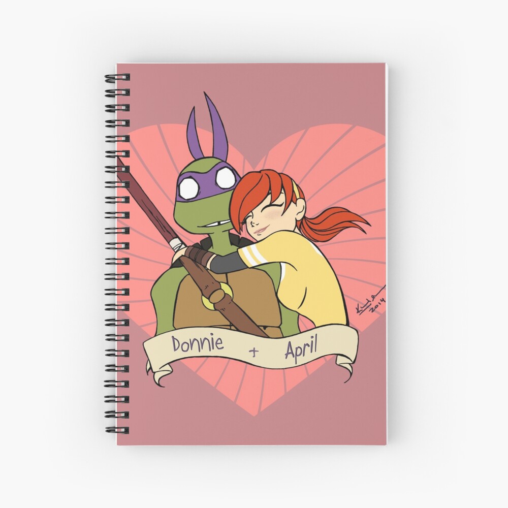 "TMNT - Apritello - Donatello and April O'Neil" Spiral Notebook by ...