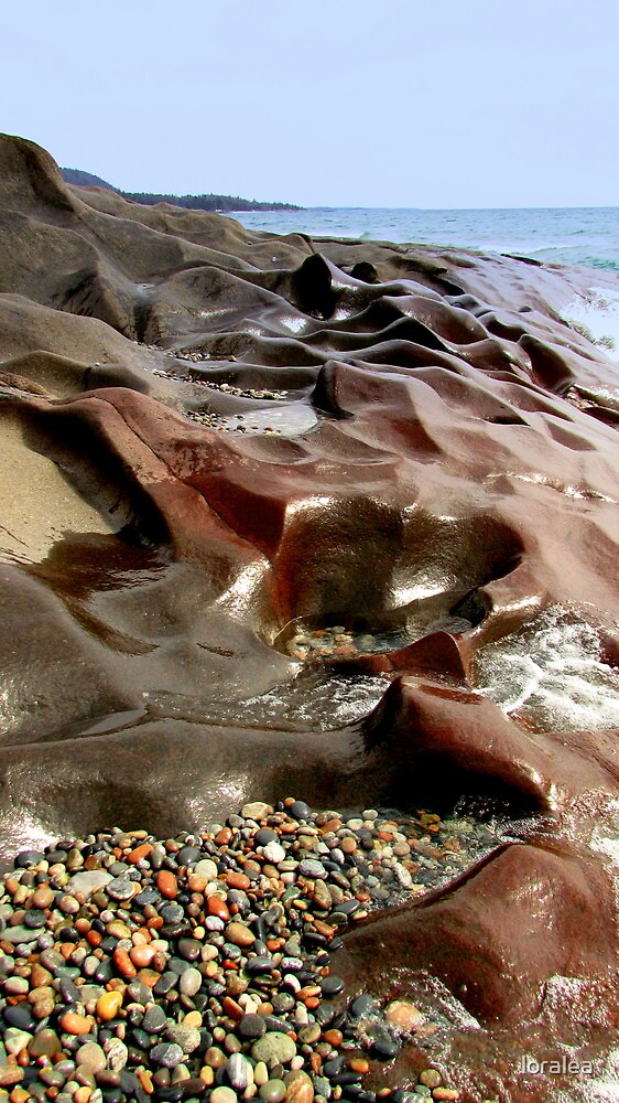 "Lake Superior Rocks 2 - Marathon Ontario Canada" by loralea | Redbubble