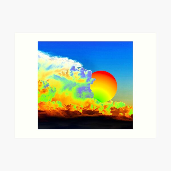 "Infrared Clouds" Art Print for Sale by NEXT LEVEL FAR SIDE | Redbubble