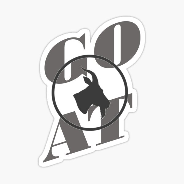 "Greatest of all time" Sticker by DzineDiva | Redbubble