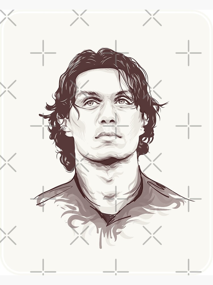 "Maldini The Milan & Italian Legend" Framed Art Print for Sale by kokku ...