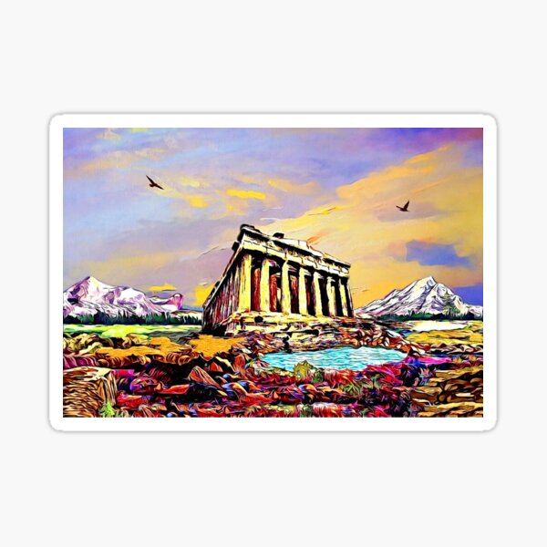 "Acropolis of Athens" Sticker for Sale by doniainart | Redbubble