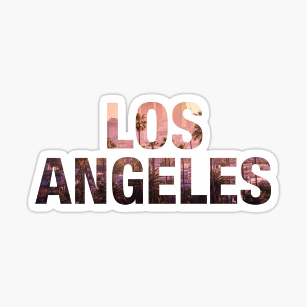 "Love LA-Los Angeles!" Sticker for Sale by visuals2018 | Redbubble