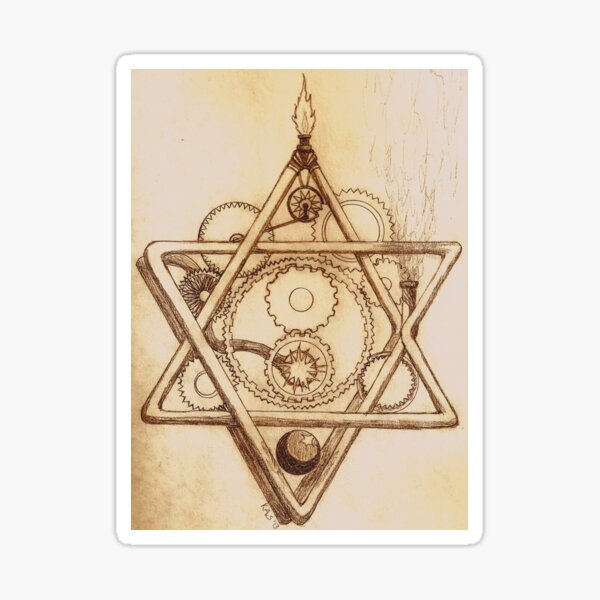 "Steampunk Magen David" Sticker for Sale by gravewriter71 | Redbubble