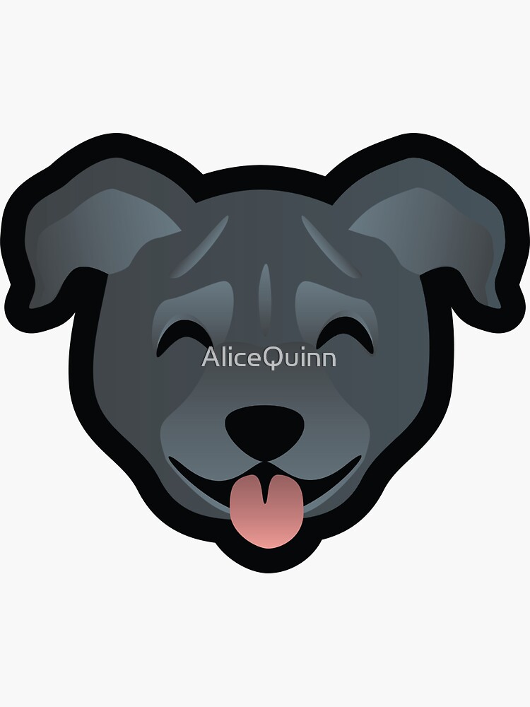 "Staffy Smiles" Sticker by AliceQuinn | Redbubble