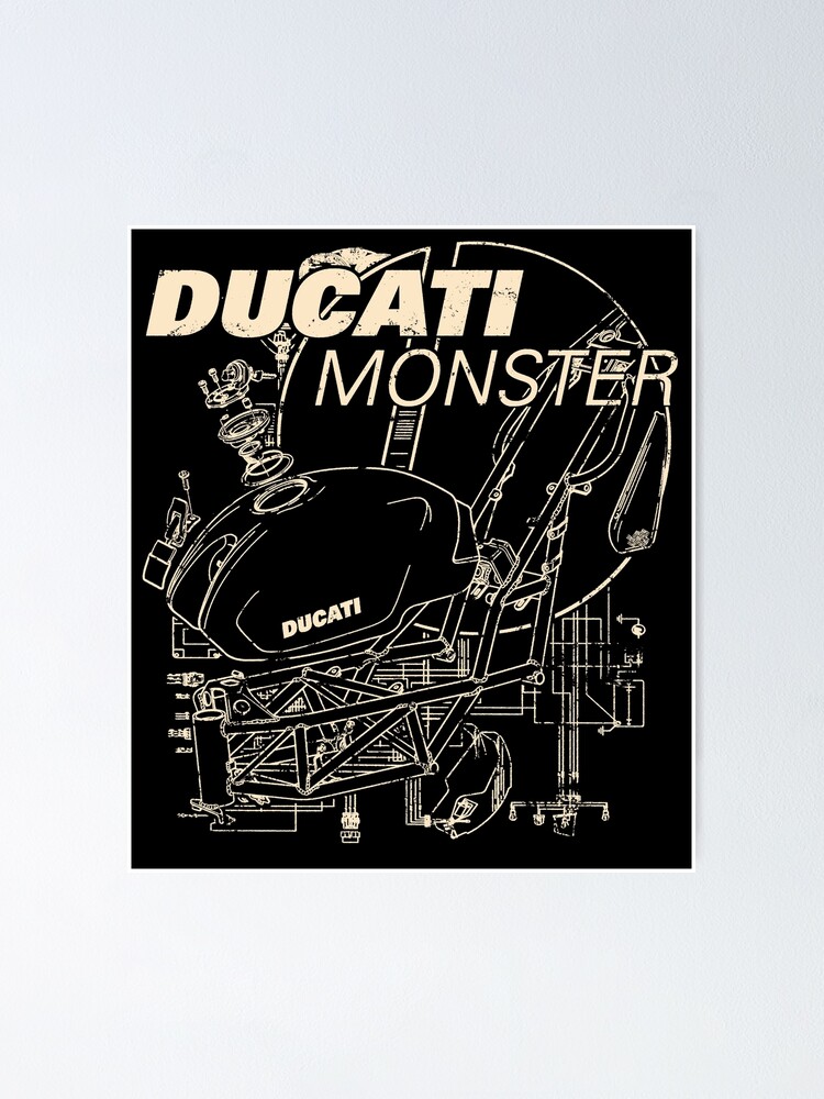 "Ducati 90s Monster Collage" Poster for Sale by Erics75218 | Redbubble