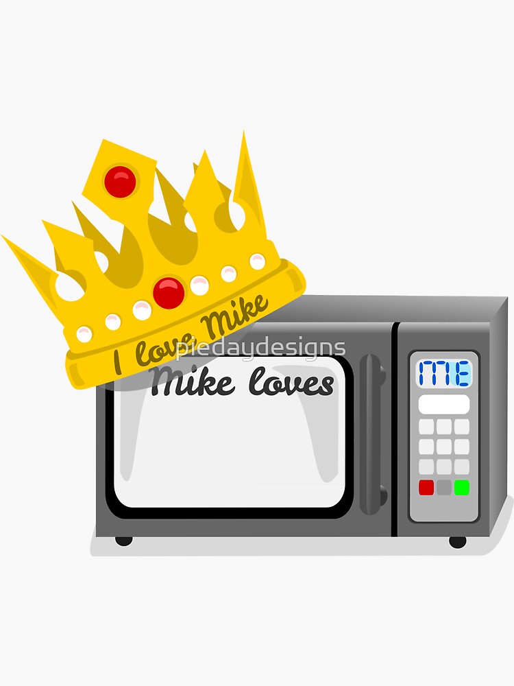 "Microwave love" Sticker for Sale by piedaydesigns | Redbubble