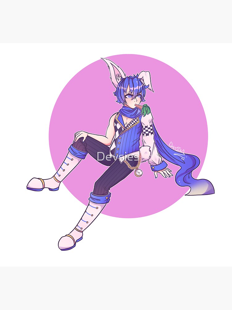 "Rabbit Kaito" Sticker by Devsies | Redbubble