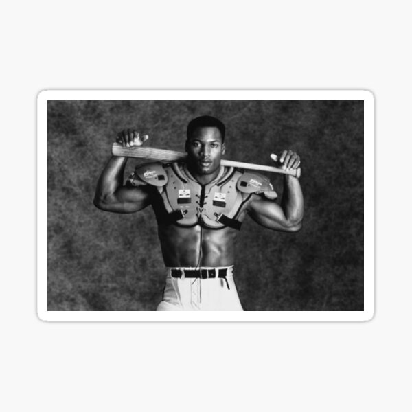 "Bo Jackson Art Print - Two Sport Dominance" Sticker for Sale by ...