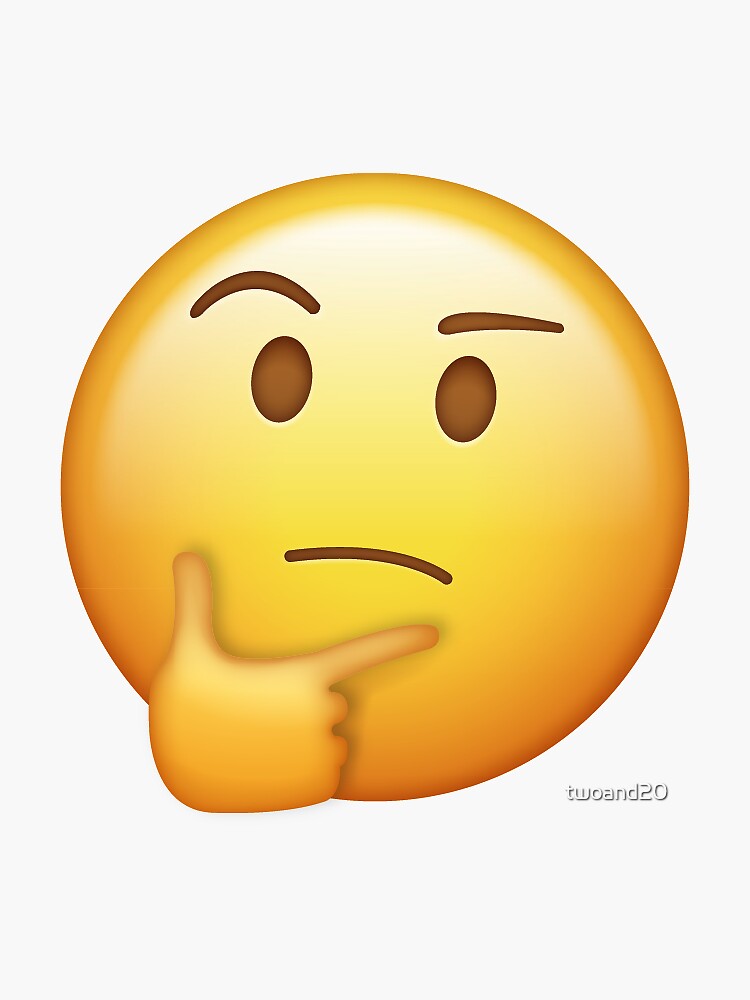 "hmmmm" Sticker for Sale by twoand20 | Redbubble