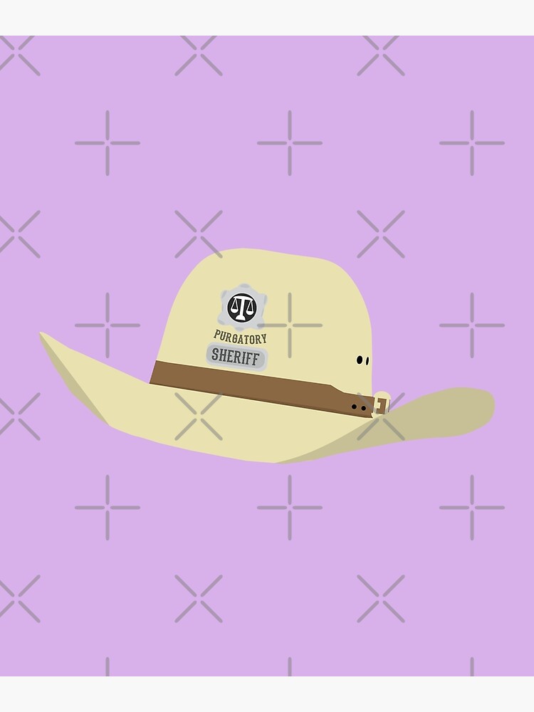 " Nicole Haught Sheriff Hat (Purple Background) - Wynonna Earp" Poster ...