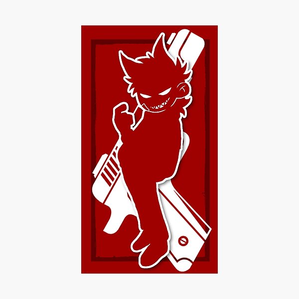 "Eddsworld Tord White gun" Photographic Print for Sale by Dolokos ...