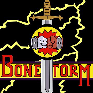 "BoneStorm clear" Sticker for Sale by JamesCMarshall | Redbubble