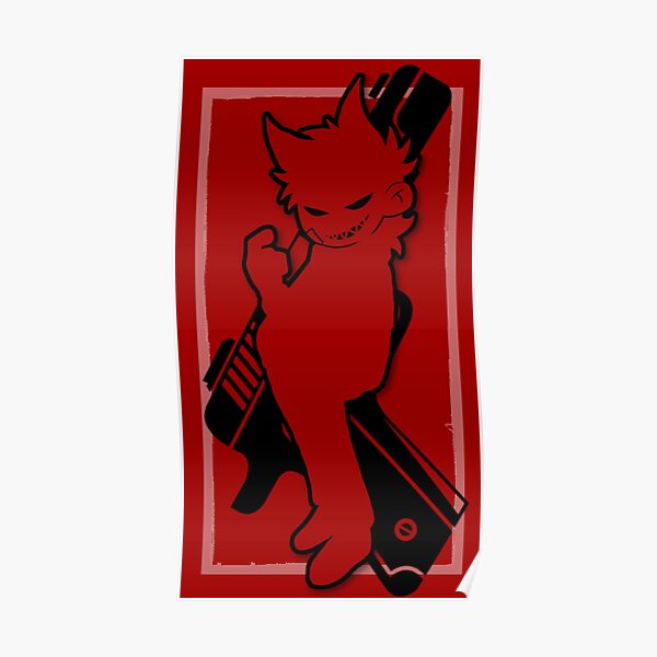 "Eddsworld Tord Black gun" Poster by Dolokos | Redbubble