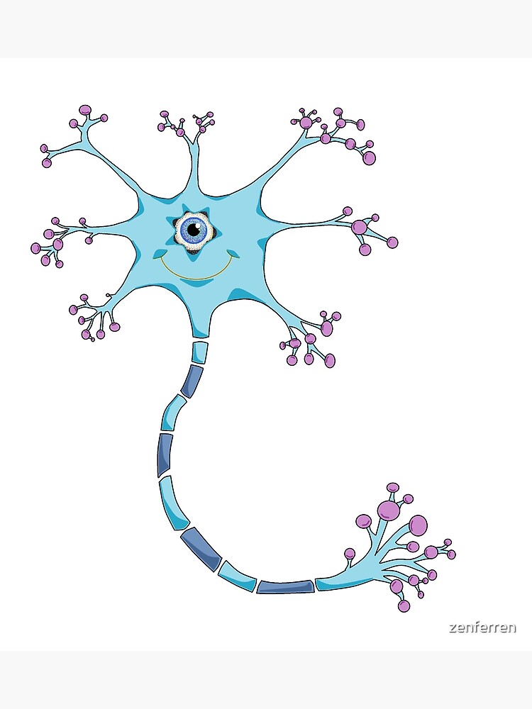 "Happy Neuron" Poster for Sale by zenferren | Redbubble