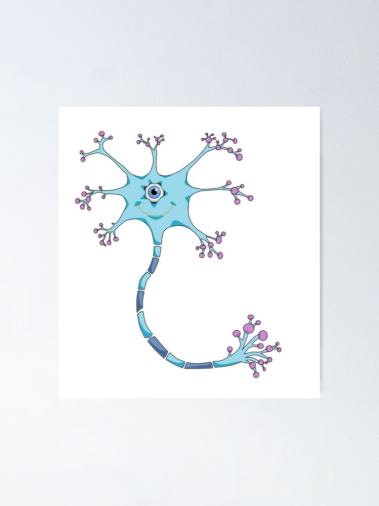"Happy Neuron" Poster for Sale by zenferren | Redbubble