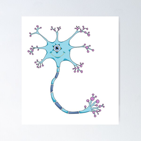 "Happy Neuron" Poster for Sale by zenferren | Redbubble
