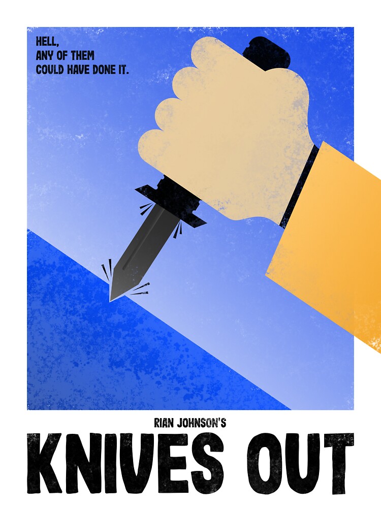 "KNIVES OUT" Sticker for Sale by KieranBallMedia | Redbubble