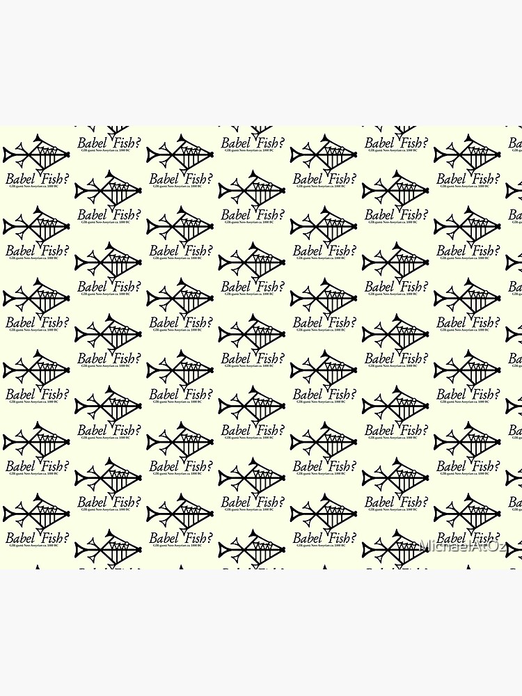 "Babel Fish? Neo-Assyrian Cuneiform" Comforter for Sale by MichaelAtOz ...