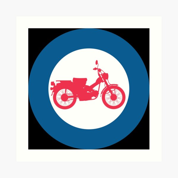 "Honda CT110 Postie Bike - RAAF Roundel " Art Print for Sale by StudioFloyd | Redbubble