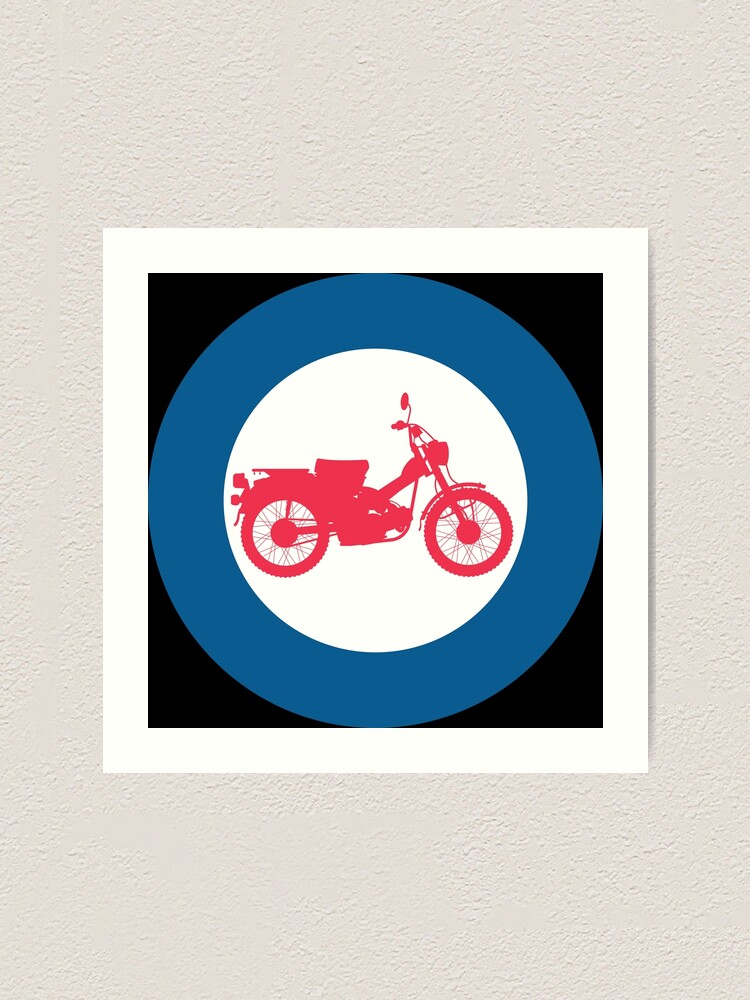 "Honda CT110 Postie Bike - RAAF Roundel " Art Print for Sale by StudioFloyd | Redbubble