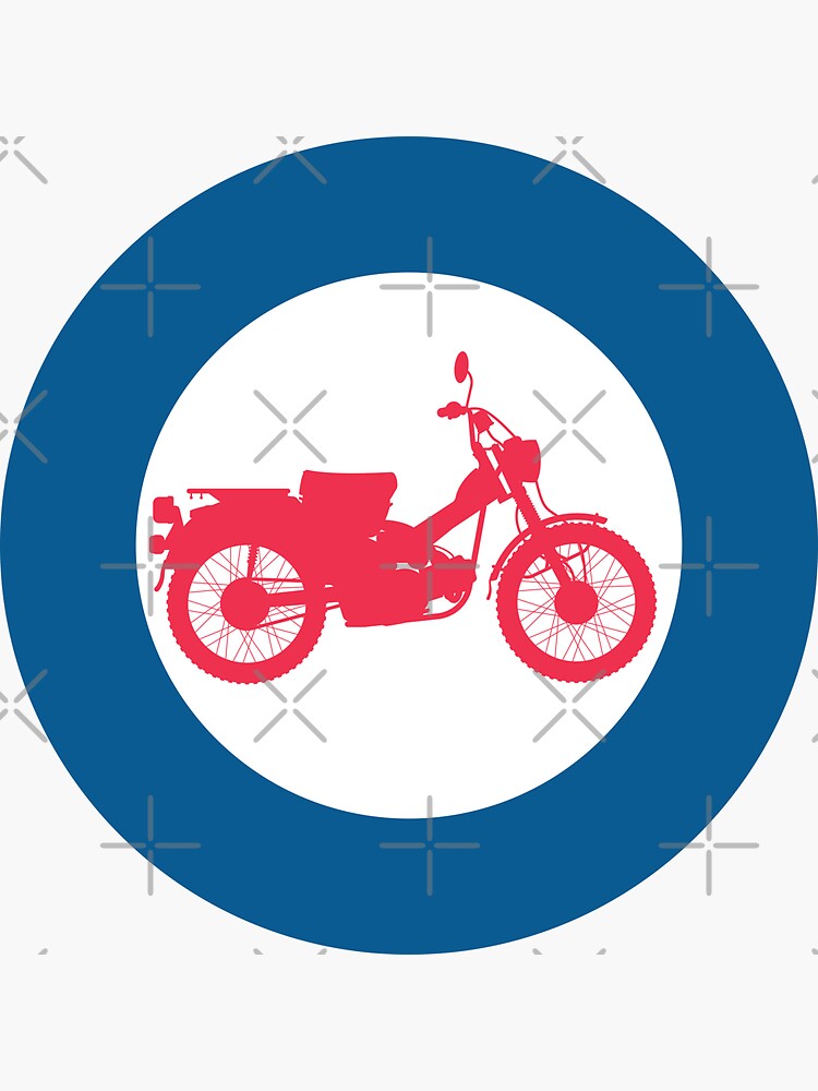 "Honda CT110 Postie Bike - RAAF Roundel " Sticker for Sale by StudioFloyd | Redbubble