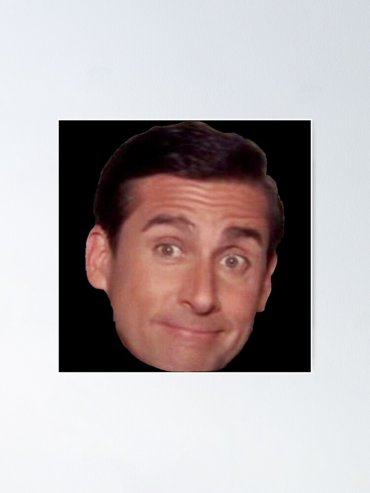 "michael scott the office smile" Poster for Sale by calamity02 | Redbubble
